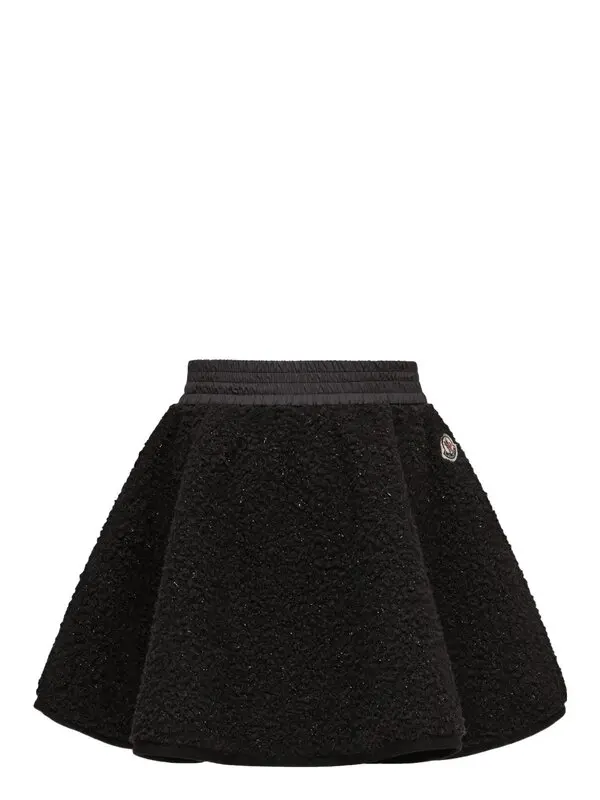 Moncler Logo Patch Mini Skirt - Black