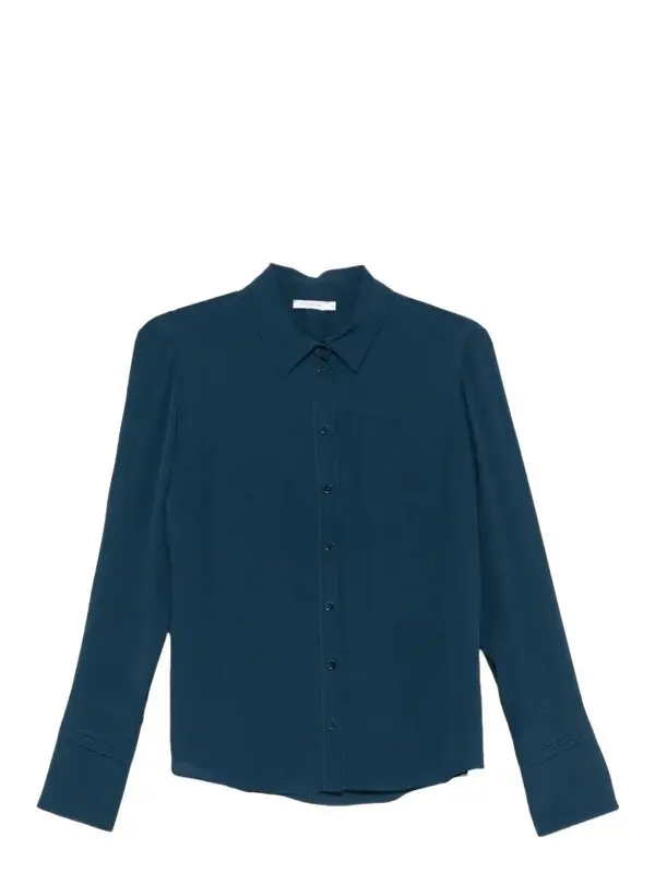 Patrizia Pepe Classic Button-up Shirt - Blue