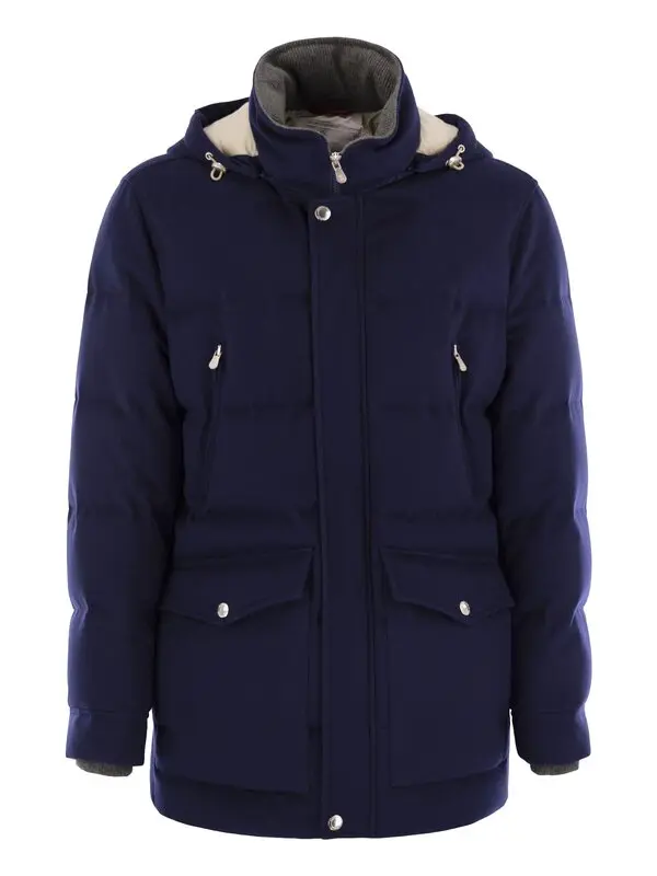 Brunello Cucinelli Hooded Puffer Jacket - Black