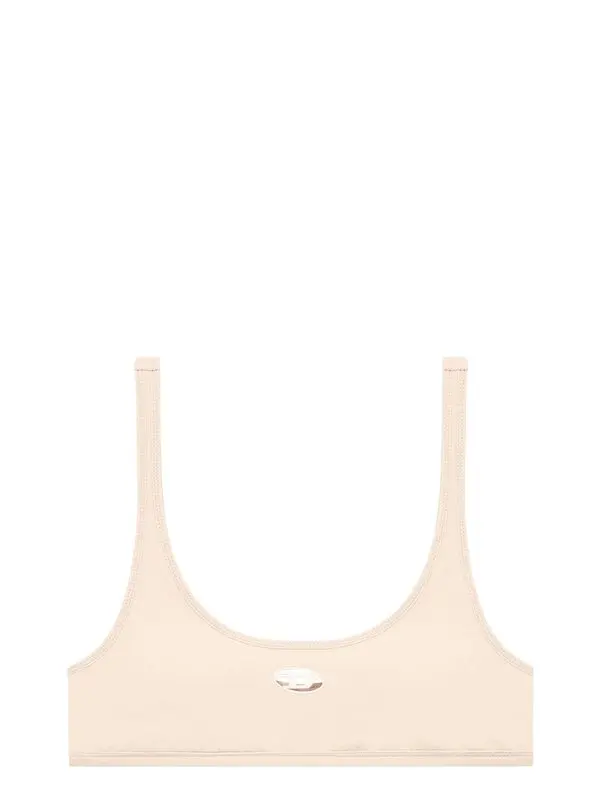 DIESEL® Chelsea-utlt Logo Cut-out Sports Bra - Nude