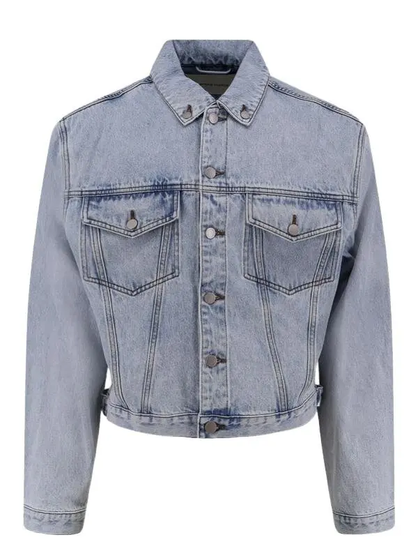 ENTIRE STUDIOS Shrunken Denim Jacket - Gray