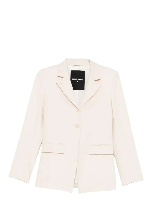 Patrizia Pepe Slim Tailored Blazer - White