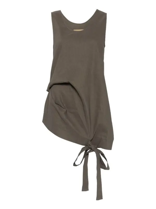 UMA WANG Sleeveless Round Neck Vest - Grey