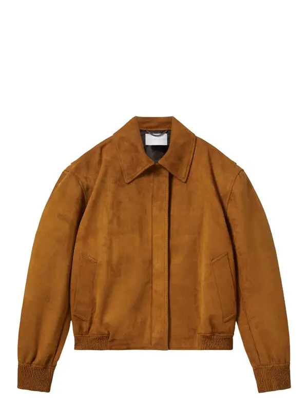 Stella McCartney Boxy Collared Field Jacket - Walnut Color