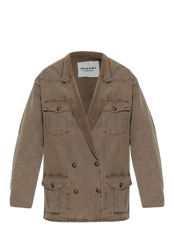 Isabel Marant Étoile Double-breasted Denim Jacket - Brown