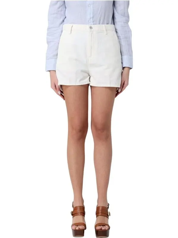 7 For All Mankind Belt Loop High-waisted Shorts - Multicolor