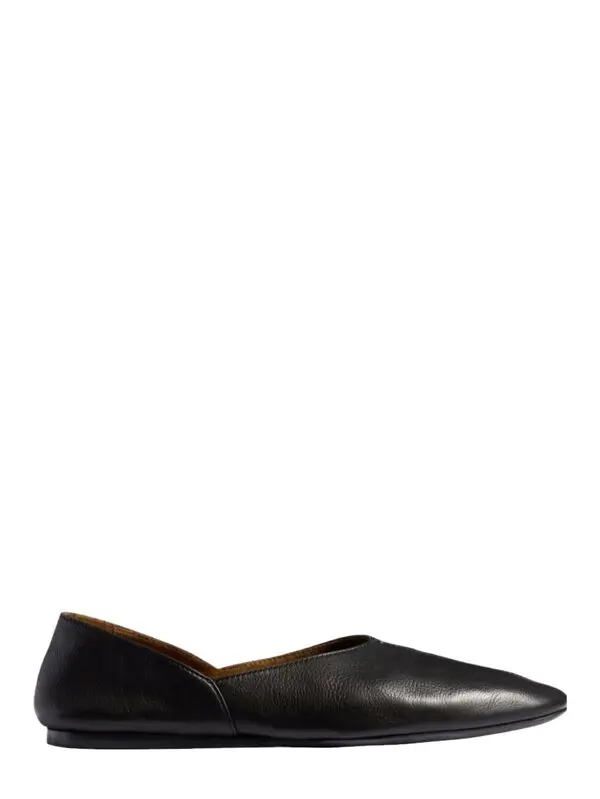 Khaite Almond Toe Flat - Black