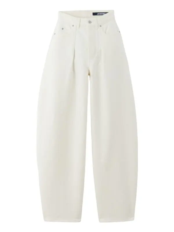 Jacquemus The Ovalo De-nîmes Denim Jeans - Light Brown