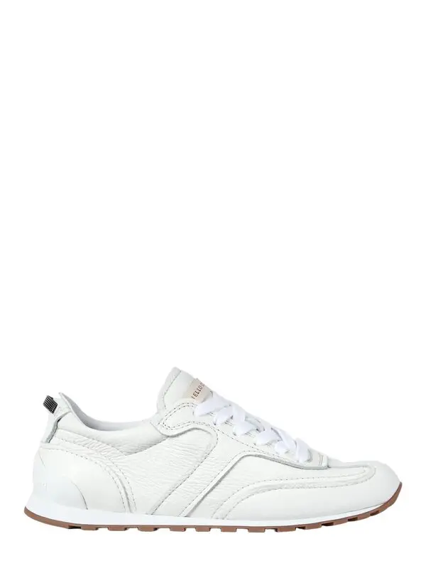 Brunello Cucinelli Low Top Lace-up Sneakers - Butter Color