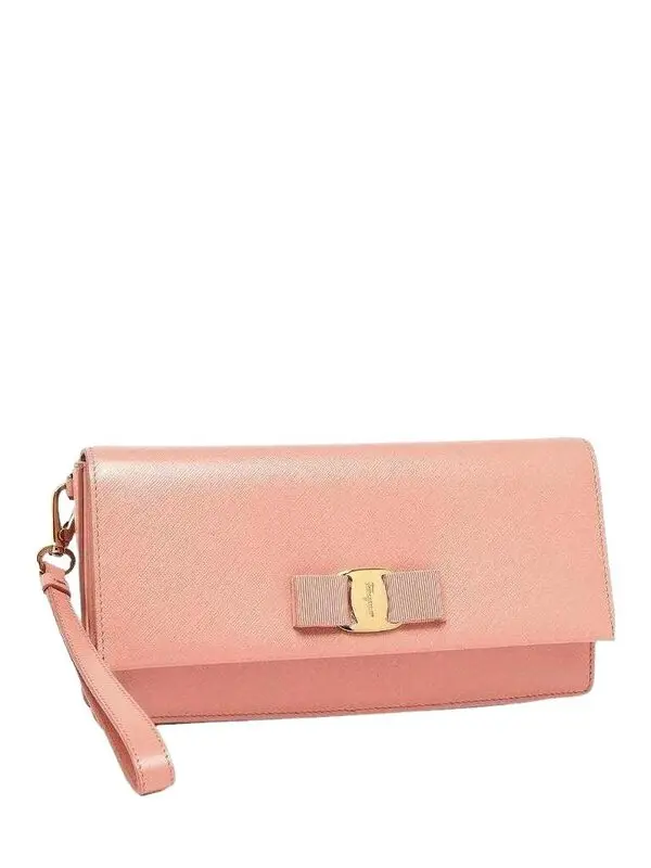 FERRAGAMO Logo Clutch - Pink