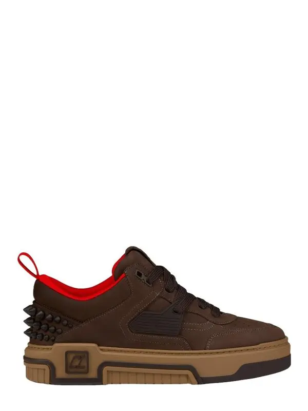 CHRISTIAN LOUBOUTIN Astroloubi Lace-up Sneakers - Brown