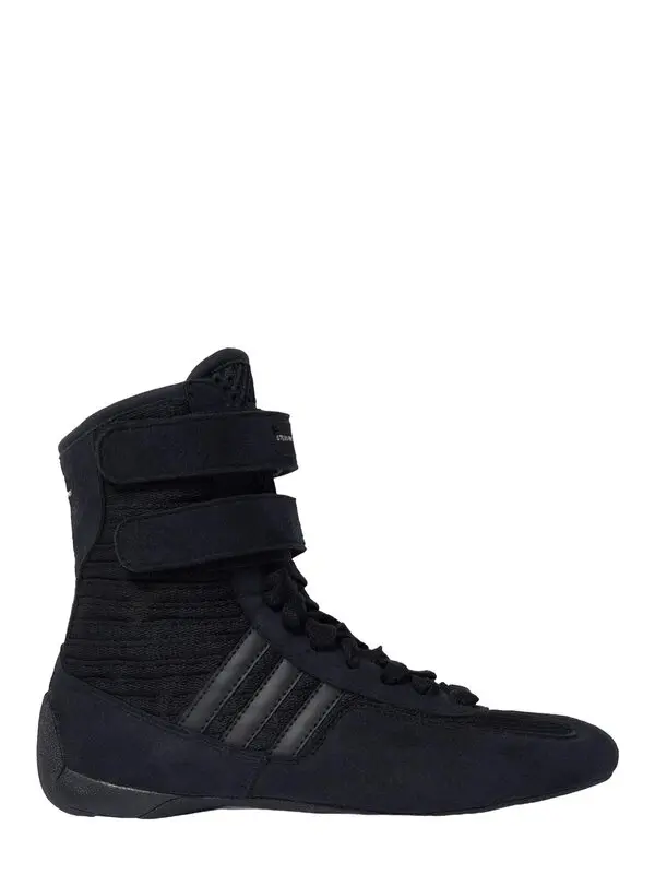 Adidas By Stella McCartney High-top Strapped Trainers - Black
