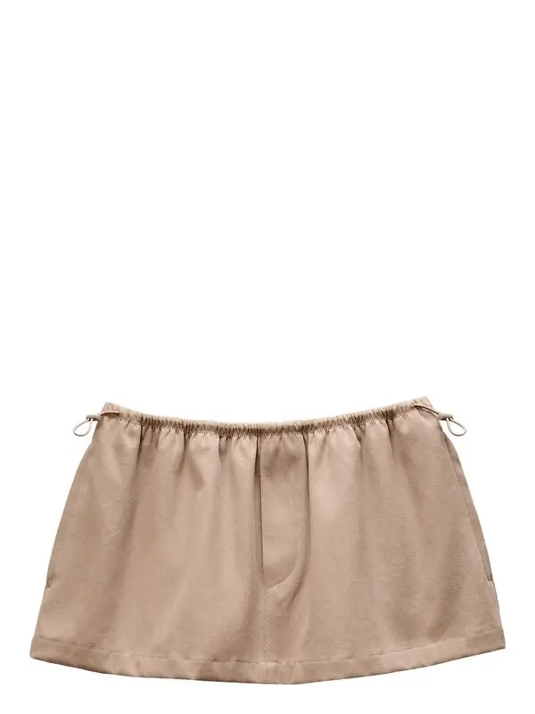 Alexander Wang Double Layer Waist Skirt - Warm Taupe