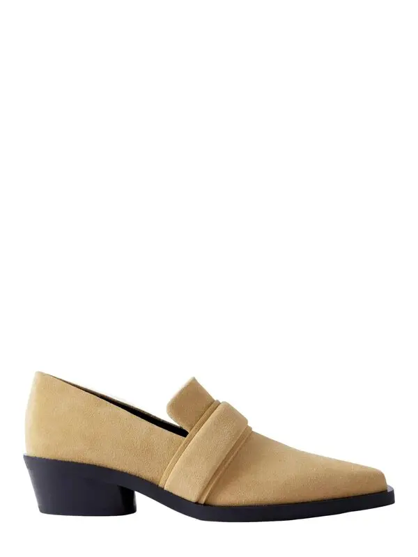 Proenza Schouler Bronco Suede Loafers - Nude