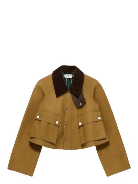 J.W.ANDERSON Jw Anderson Cropped Barn Jacket - Biscuit
