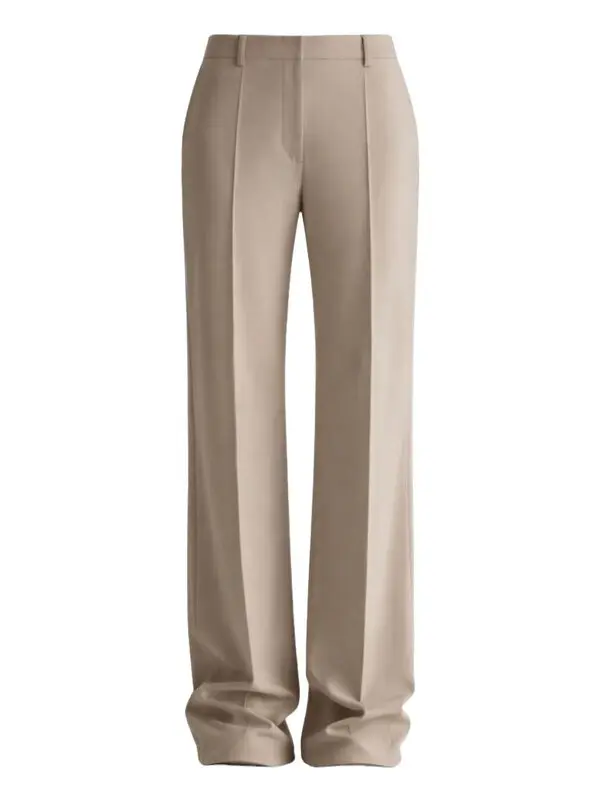 MUGLER Tailored Wide-leg Pants - Nude
