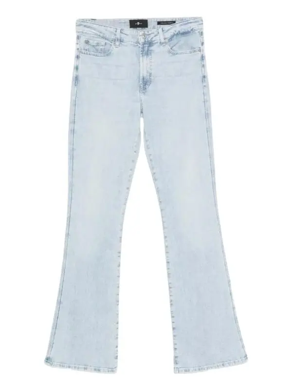 7 For All Mankind Flared Jeans - White