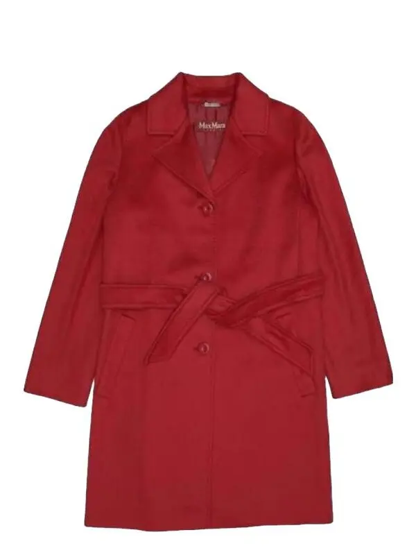 Max Mara Tailored Waistcoat With Belt Detail - Red