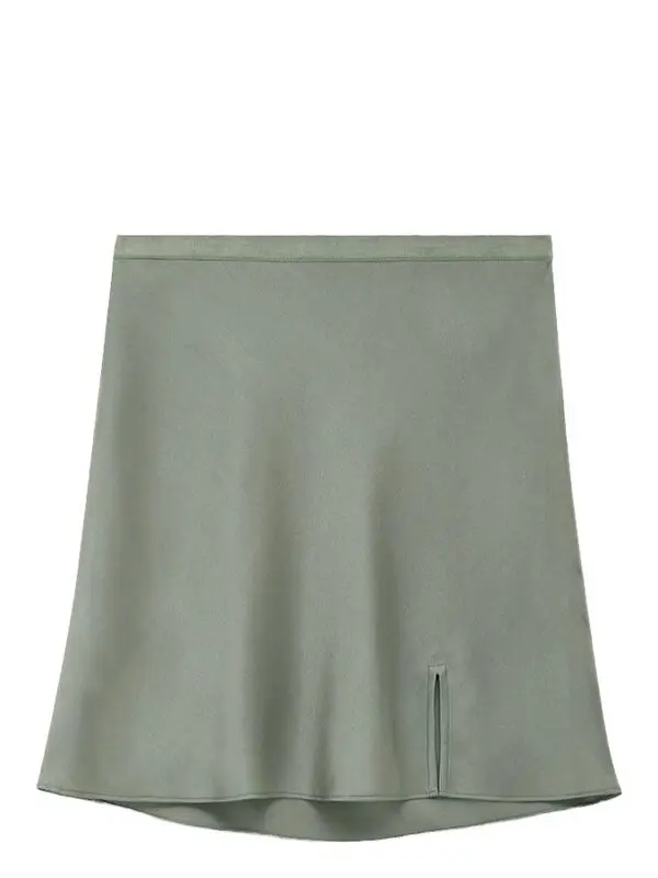 ANINE BING Chrisly Slit Mini Skirt - Gray