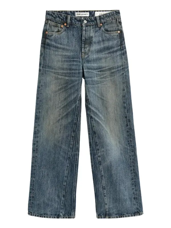 Our Legacy Treble Cut Wide-leg Jeans - Rocker Storm Wash
