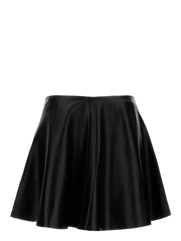 HAIKURE Leather Pleated Skirt - Black