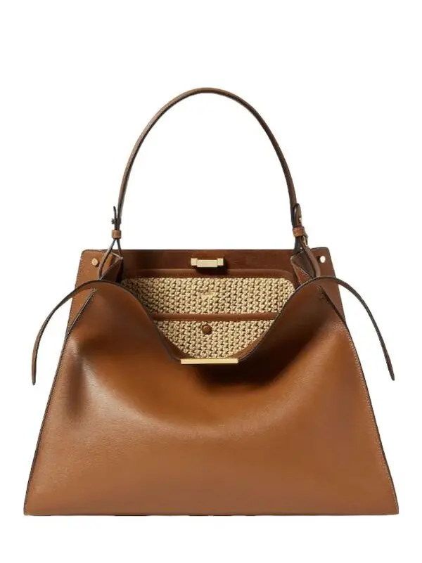 Fendi Way Medium Tote Bag - Brown