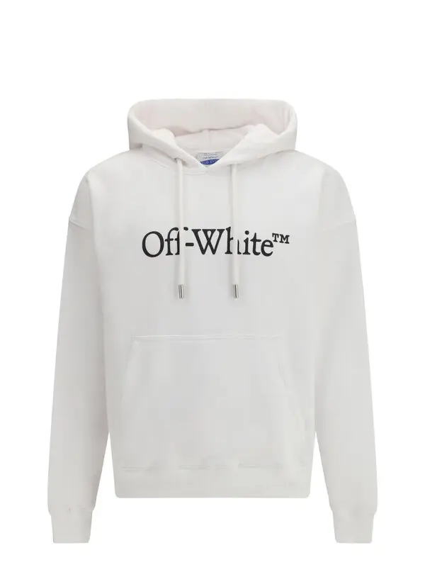 Off-White Logo Graphic Hoodie - White