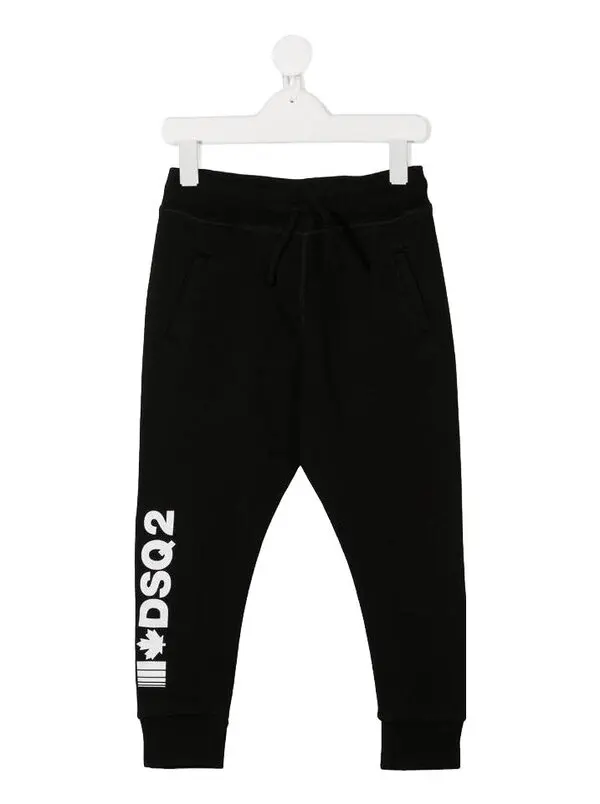 Dsquared2 Logo Print Track Pants - Black