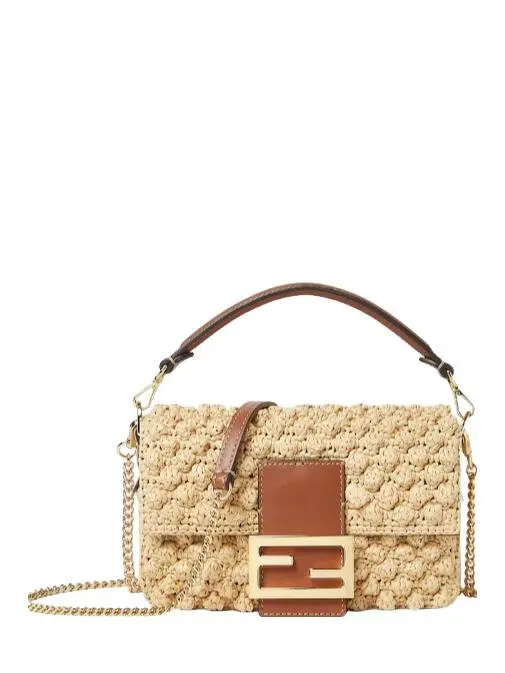Fendi Baguette Mini Tote Bag - Beige