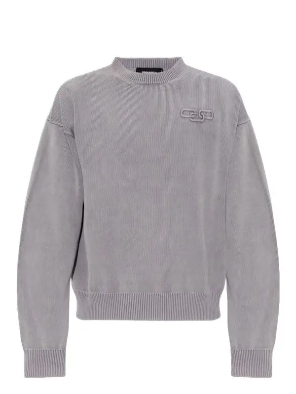 Dsquared2 Logo Detailed Crewneck Jumper - Gray