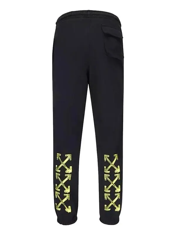 Off-White Logo Printed Sweatpants - Black