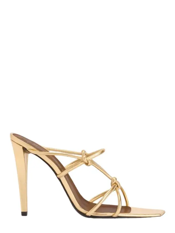 GIUSEPPE ZANOTTI Gz Key Knotted Strap Mules - Nude