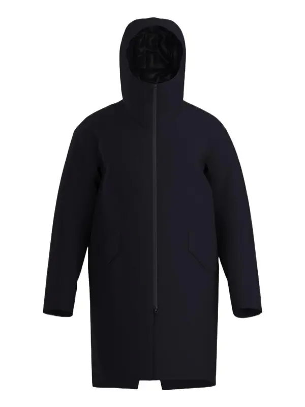 Veilance Hooded Longline Waterproof Coat - Black