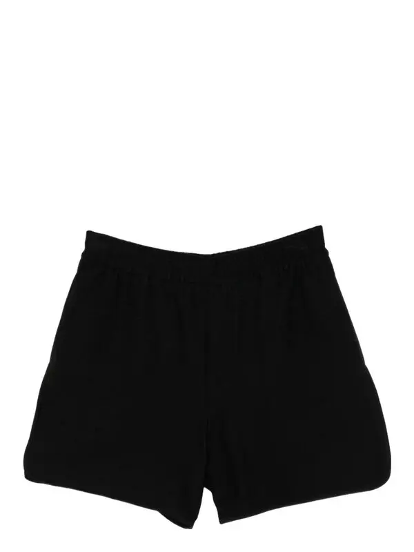 Emporio Armani All-over Micro Eagle Jacquard Shorts - Black