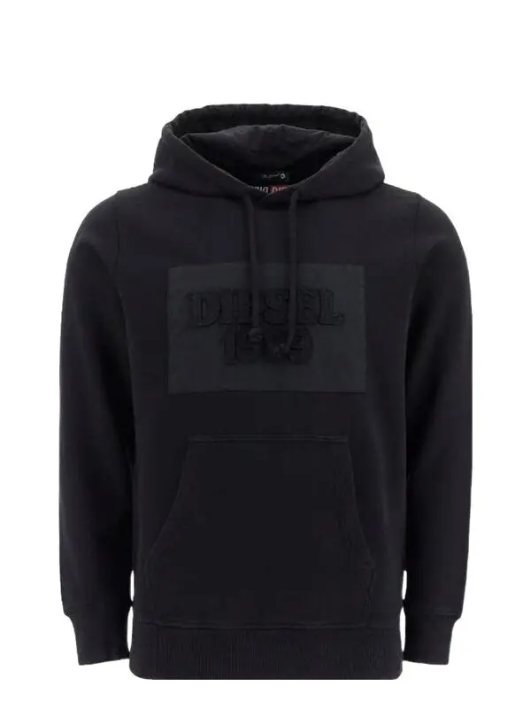DIESEL® Logo Patch Hoodie - Black