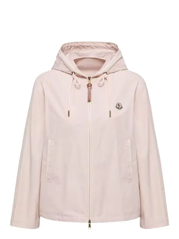 Moncler Sarracenia Zip-up Hooded Jacket - Pink