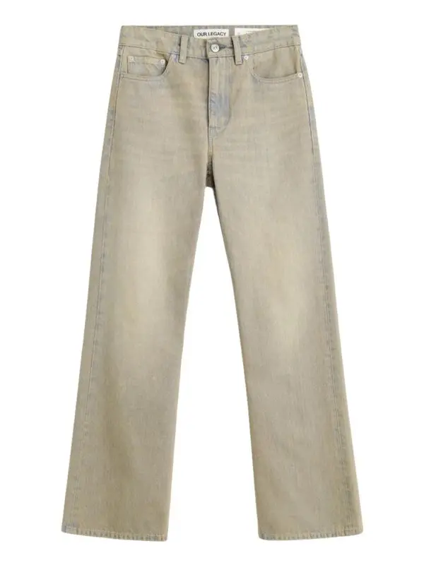 Our Legacy High-rise Wide-leg Jeans - Nude