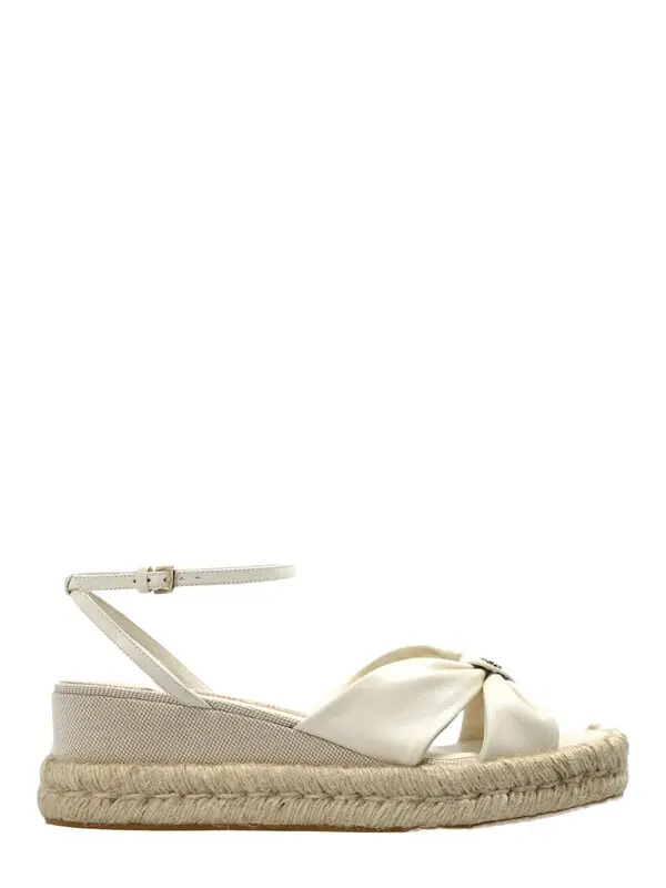 JIMMY CHOO Aella Wedge 60 Sandals - Light Beige