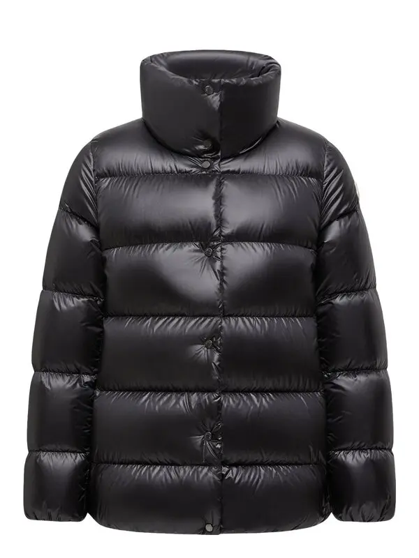 Moncler Cochevis Quilted Down Jacket With High Collar - Black