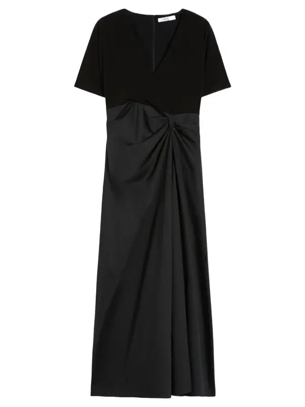 Max Mara Velvet Knot Dress - Black