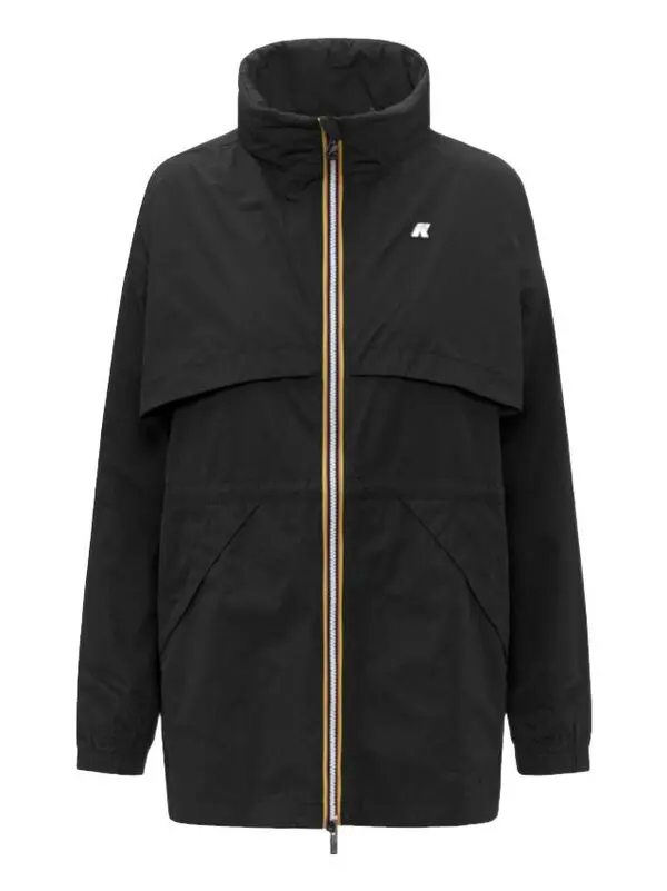 K-WAY Zip Up Flap Pocket Jacket - Black