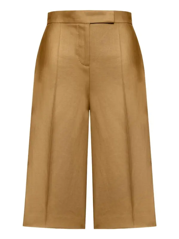 Max Mara Pleated Bermuda Shorts - Sand