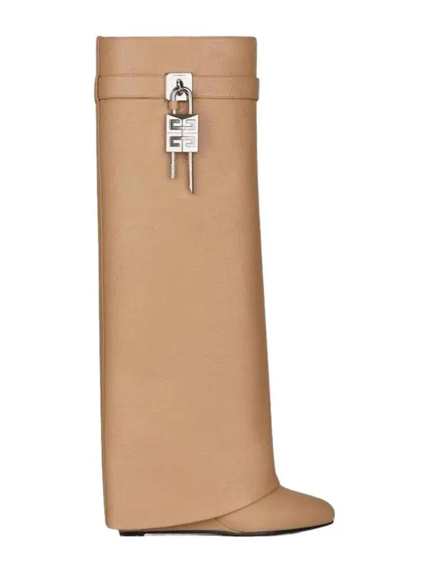 Givenchy Shark Lock Boots - Light Brown