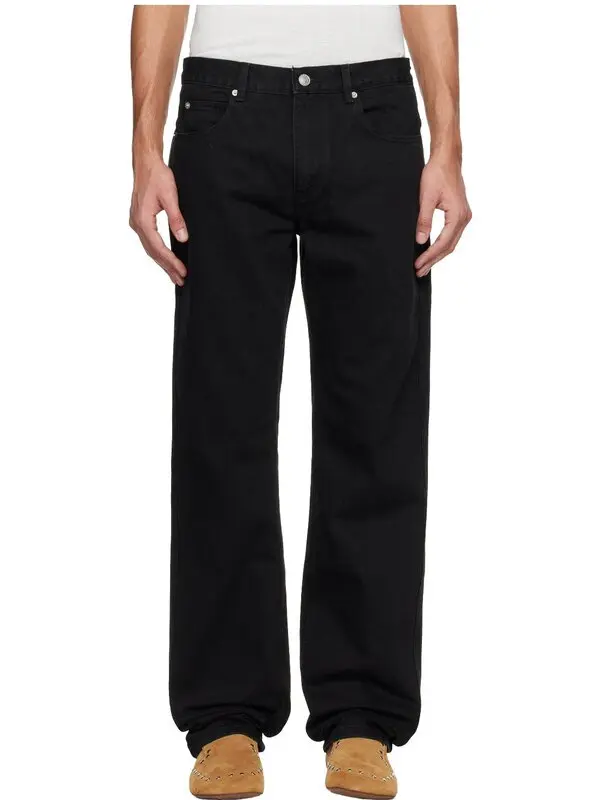 Isabel Marant Étoile Logo Patch Jeans - Black