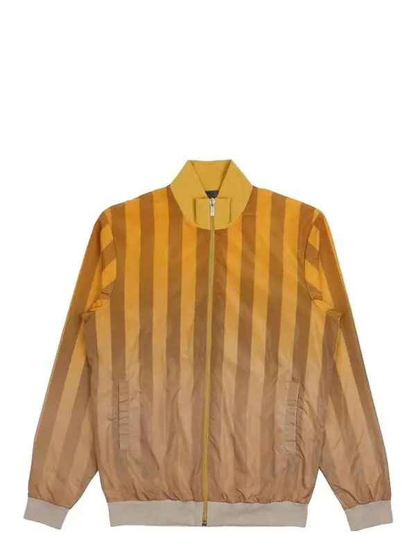Fendi Striped Zip-up Jacket - Brown