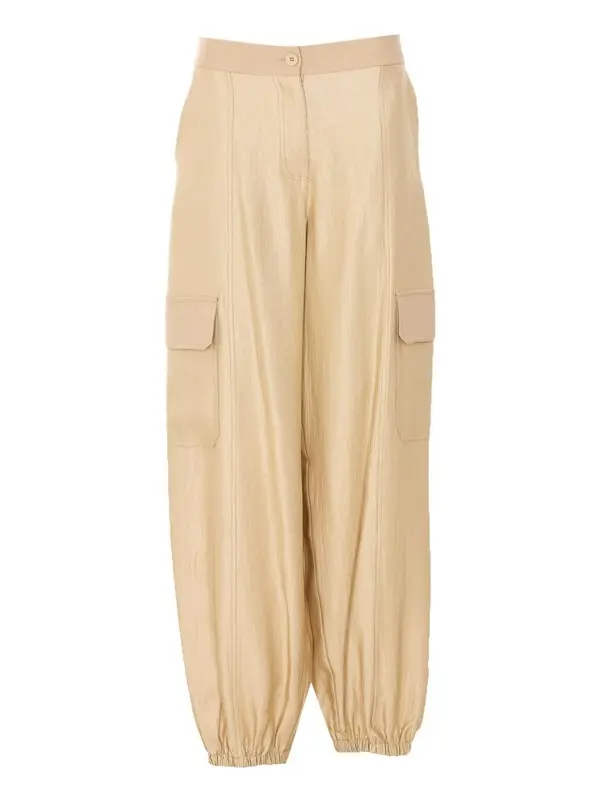 TWINSET Cargo Cuffed Pants - Nude