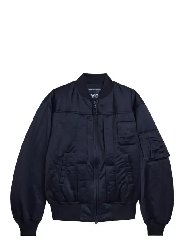 Y3 Zip-up Bomber Jacket - Black