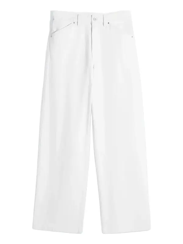 LEMAIRE Wide Leg Denim Pants - Milk