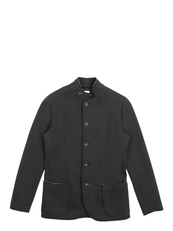 Emporio Armani Single-breasted Casual Jacket - Black