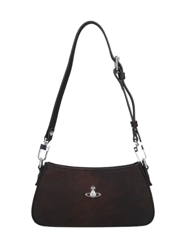 VIVIENNE WESTWOOD Orb Logo Shoulder Bag - Black